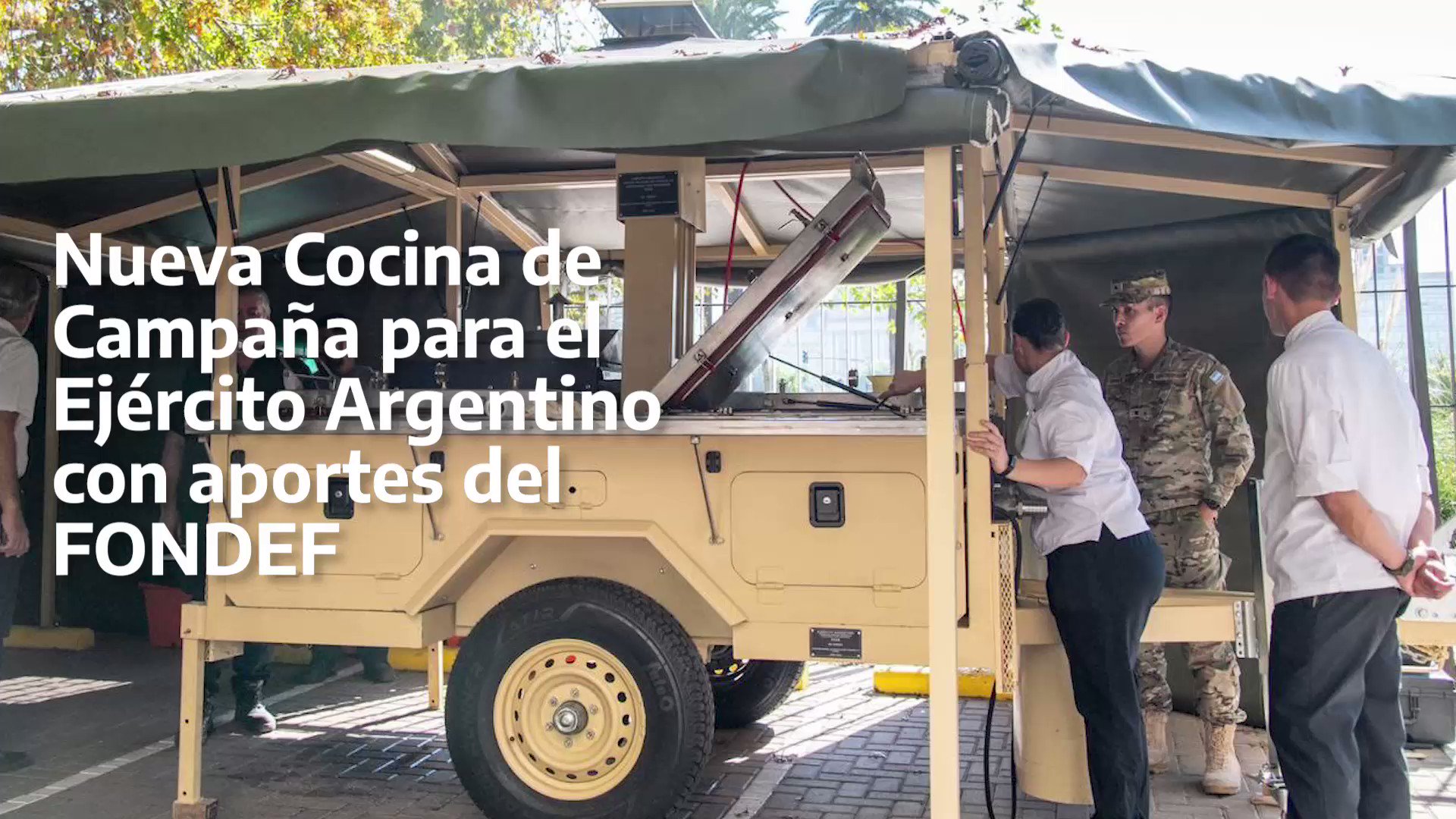 Ministerio Defensa on Twitter: "#FONDEF | Se presentó la nueva cocina de campaña modelo EA para ...