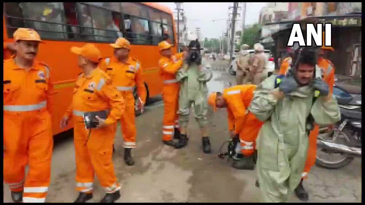 Ani On Twitter Watch Punjab Ndrf Personnel Reach The Spot In