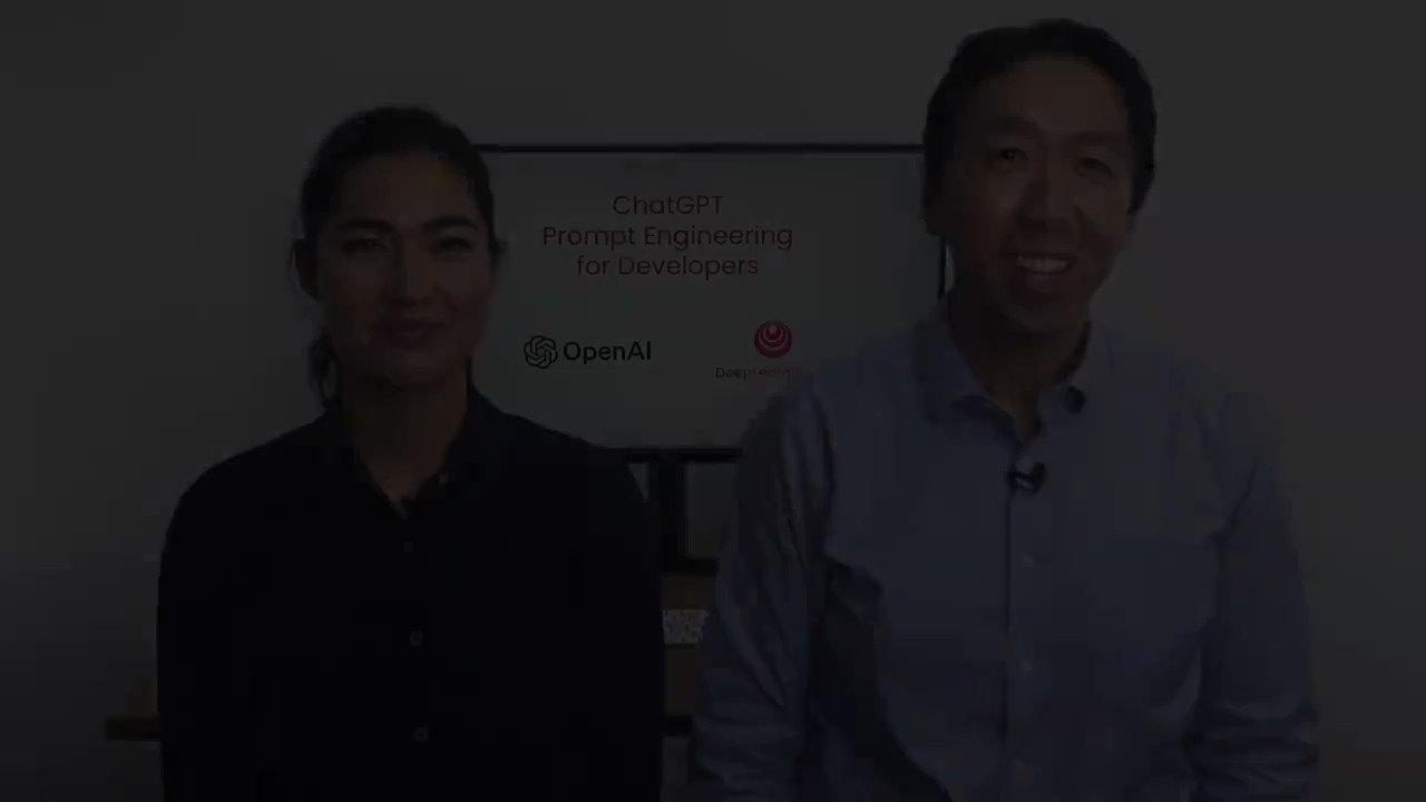 あるる ChatGPT × AIツール on Twitter: "6. これがやばすぎる。無料の ChatGPT プロンプト エンジニアリング コース DeepLearningAI と ...