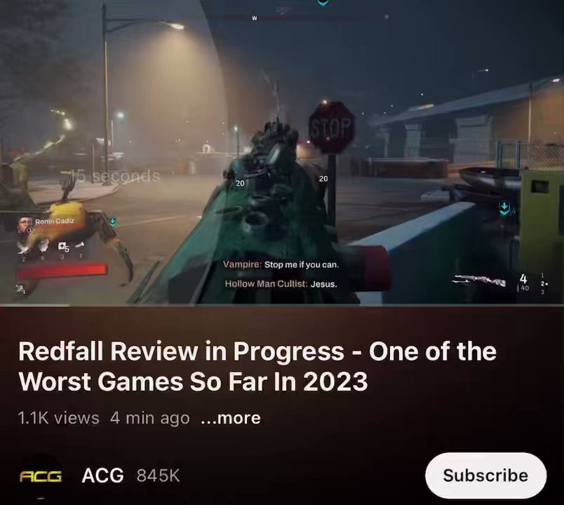 L.B. Jr. on Twitter: "When #Redfall gets a high score on metacritic. 😂😂😂😭😭😭 #Xbox #PlayStation ...