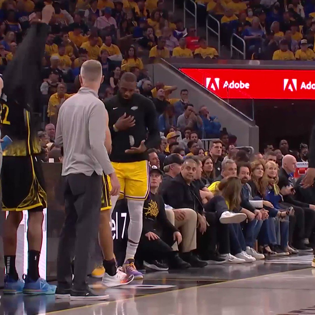 NBA on Twitter: "Era-defining greatness. Steph and LeBron during Game 1 🤝 📺: Live on TNT"