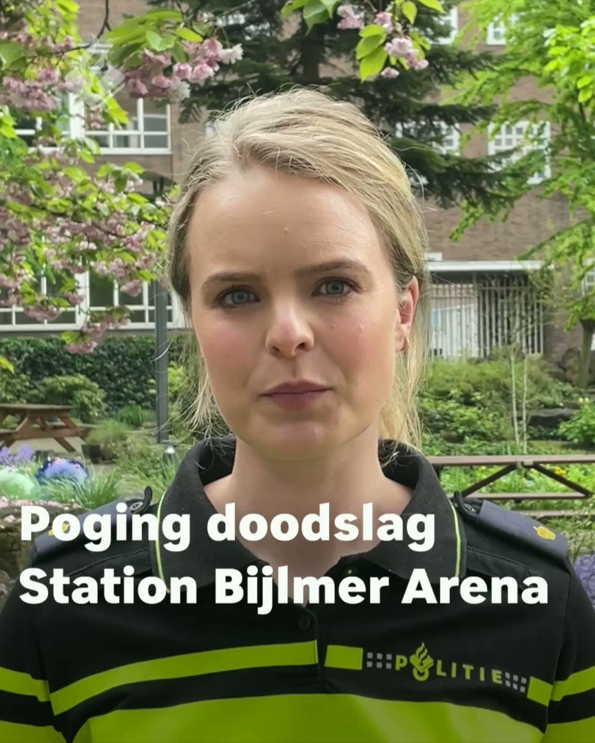 Politie Eenheid Amsterdam on Twitter: "Poging doodslag station Bijlmer Arena: politie deelt ...