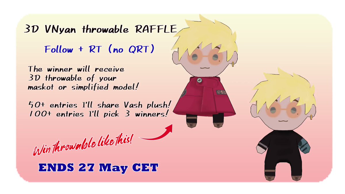 Shin MMD/3D 🪷 Comms Closed on Twitter: " 3D VNyan throwable RAFFLE Thank you so much for 1k ...