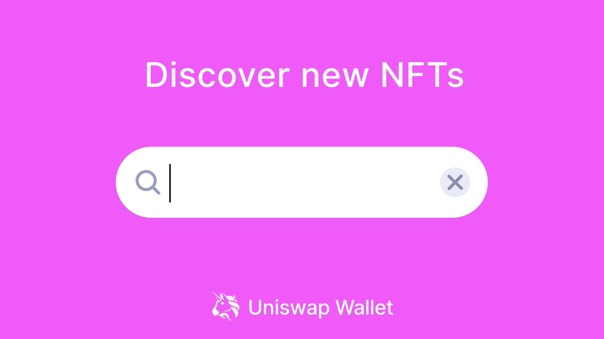 Uniswap Labs 🦄 on Twitter: "Research NFTs directly in the Uniswap wallet! Discover your next ...