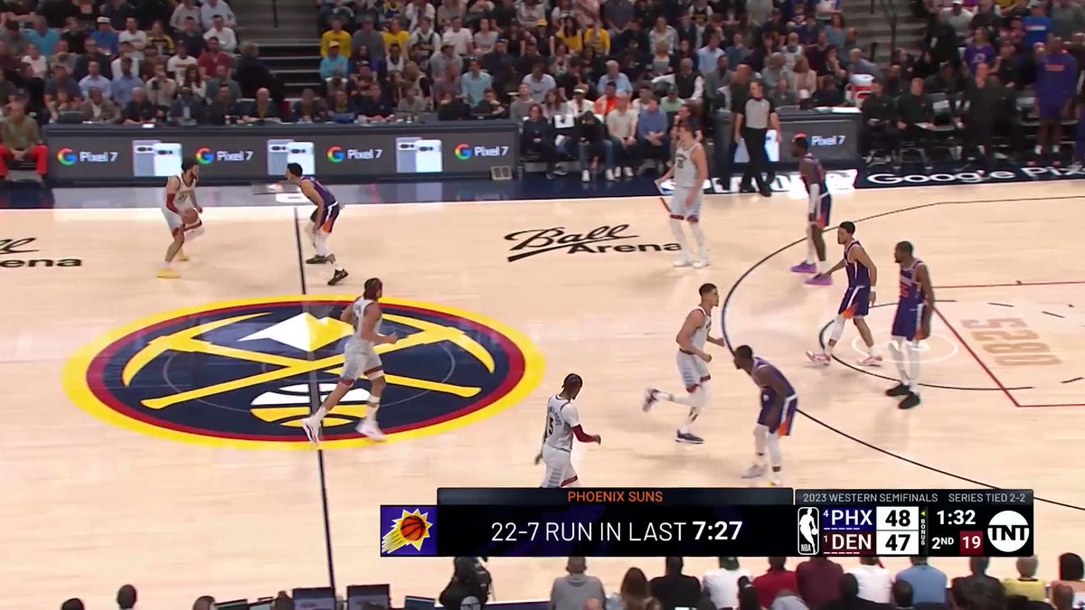 NBA on Twitter: "Ross three for PHX 1st lead. Jokic answers with his own three. DEN by 2 with 51 ...