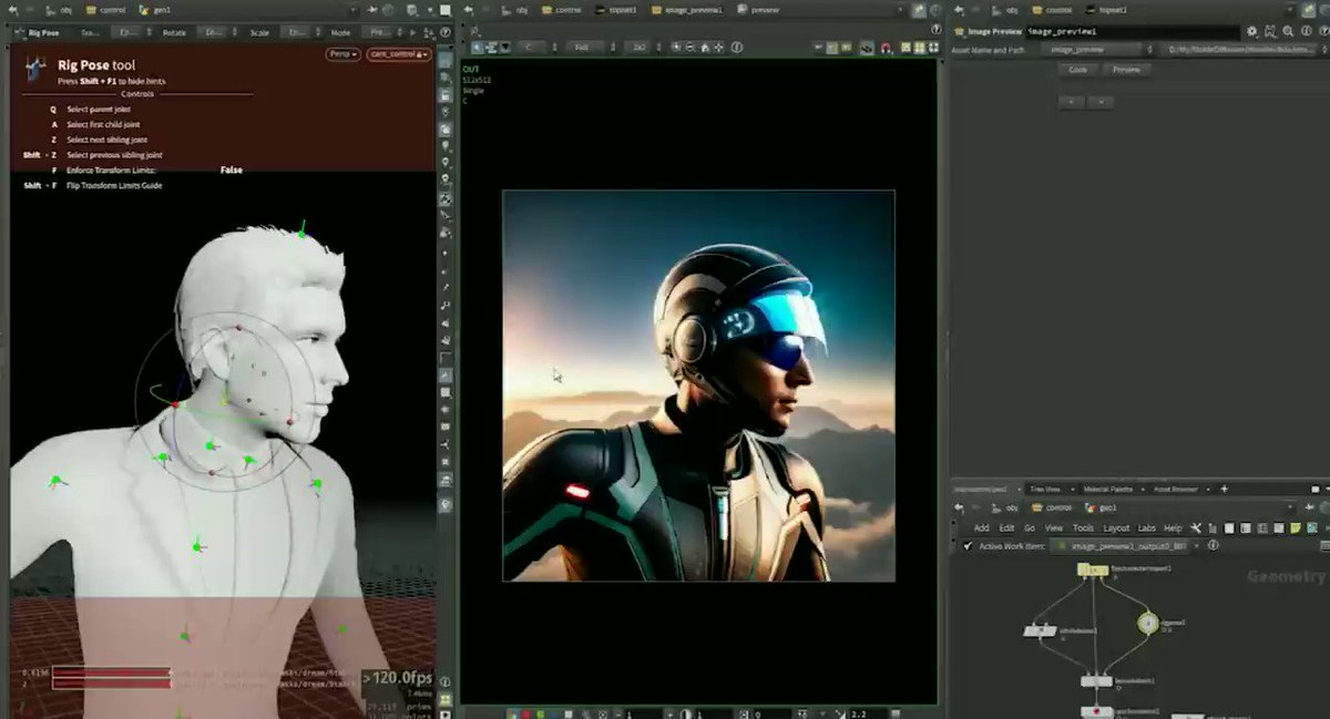 CG Channel on Twitter: "Free tool: Stable Houdini The #opensource add-on puts #StableDiffusion ...