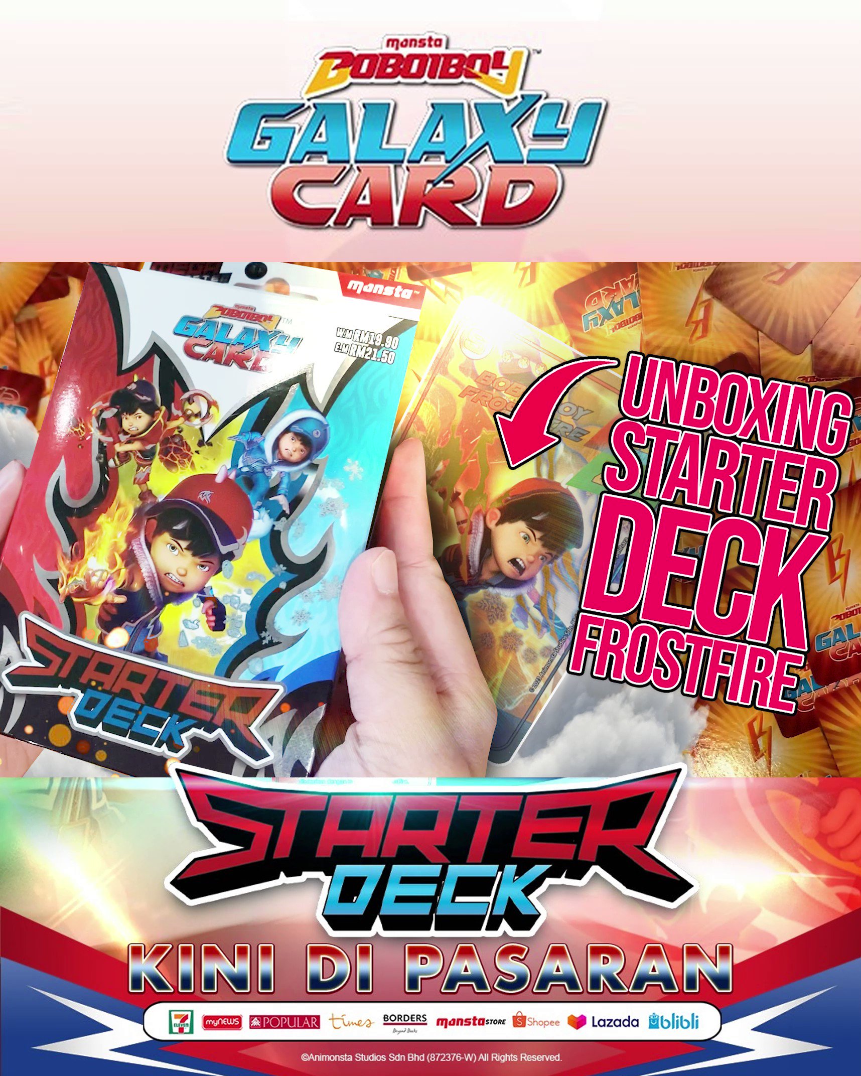 BoBoiBoy on Twitter: "Unboxing⚡STARTER DECK V5 #BOBOIBOY FROSTFIRE! 🇲🇾 Shopee: https://t.co ...