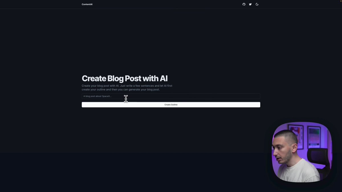 Batuhan On Twitter I Built An Ai Blog Post Generator With Nextjs And Openai You Can Watch