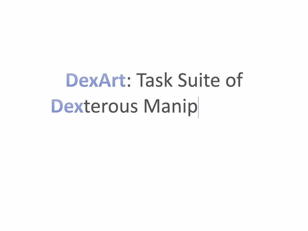 AK on Twitter: "DexArt: Benchmarking Generalizable Dexterous Manipulation with Articulated ...