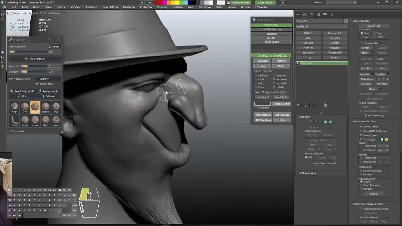 CG Channel on Twitter: "Sculpt Tool for 3ds Max lets you do #digitalsculpting in #3dsMax Games ...