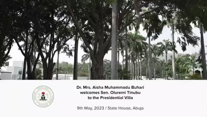 Lagospedia on Twitter: "RT @LagosGistNG: Outgoing First Lady Aisha Buhari showing around of ...