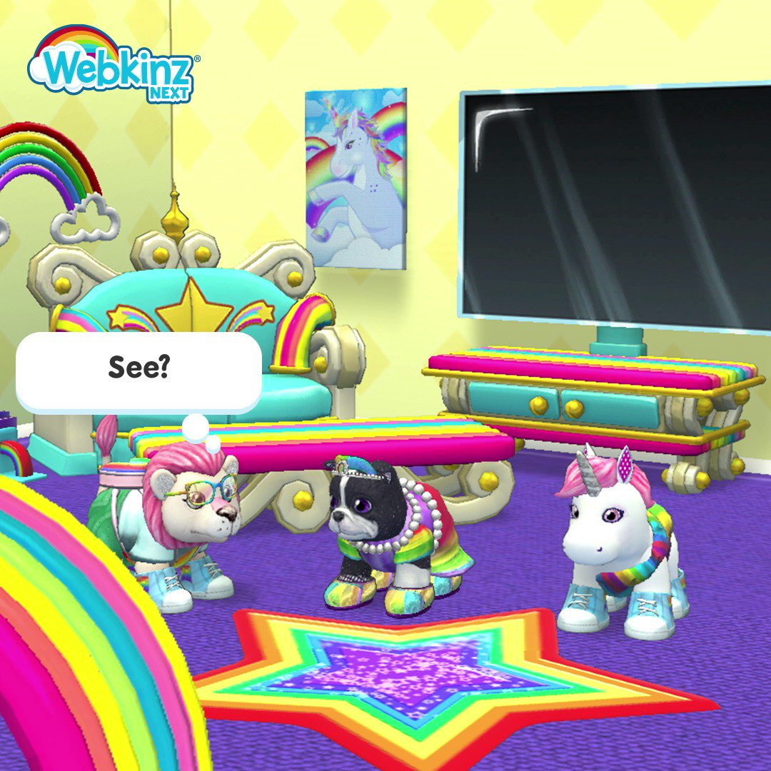 Webkinz by Ganz on Twitter: "🌈Everything is Coming Up Rainbows in Webkinz Next!🌈 The animated ...