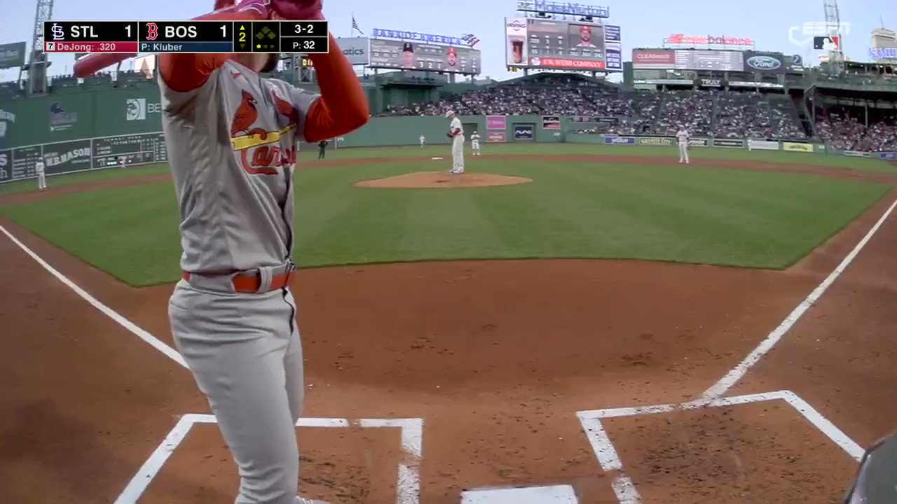 Cardinals at Red Sox / Twitter