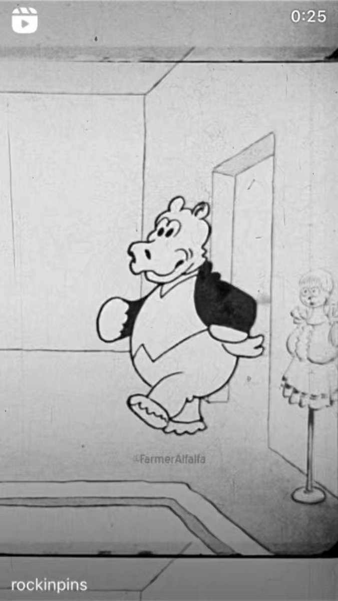 Fabulous Fleischer Cartoons Restored! on Twitter: "RT @FarmerAlfalfa_: 💕Cute Crossdressing Hippo ...
