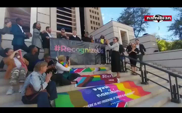 The Namibian On Twitter Celebration Supporters Of Two Same Sex