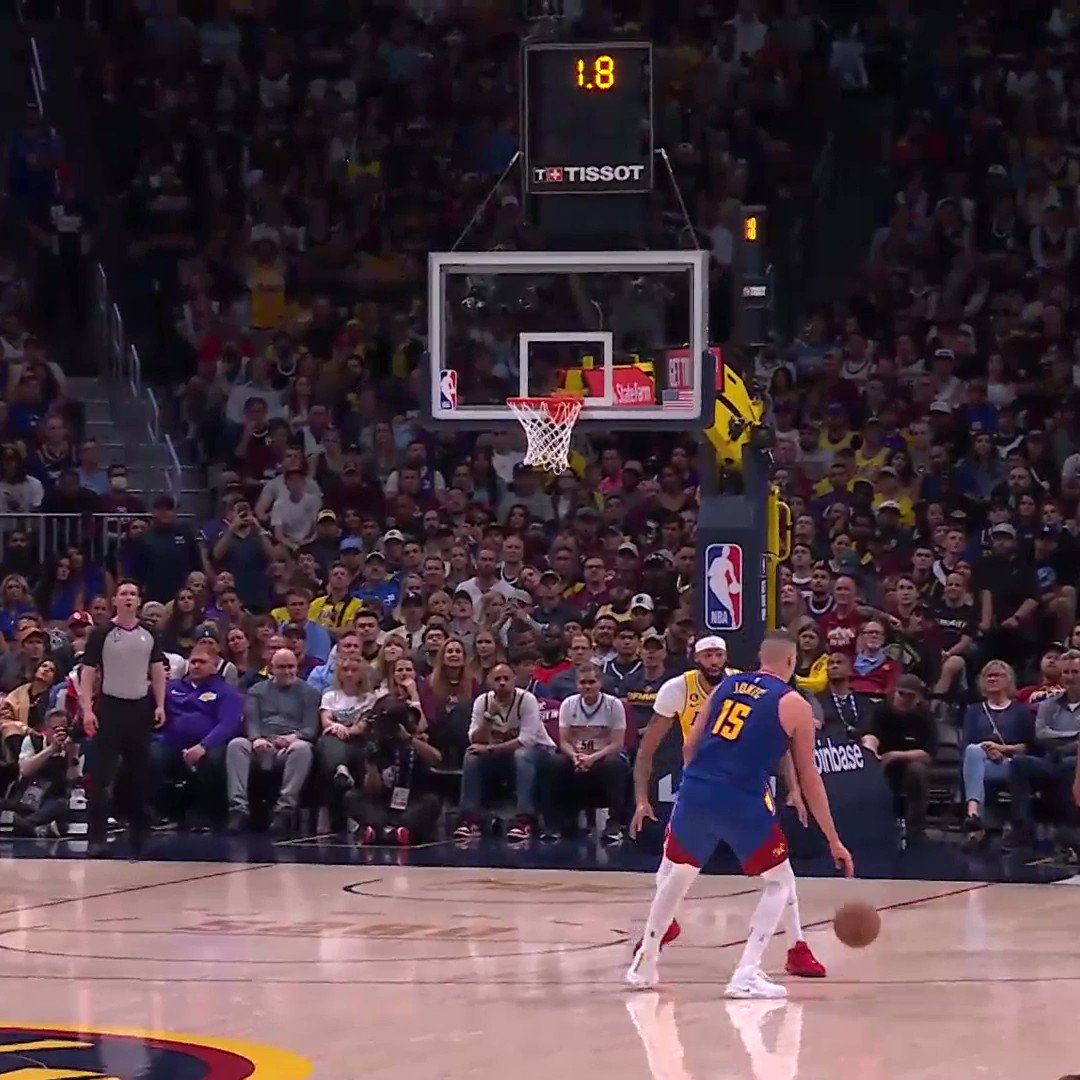 NBA on Twitter: "Jokic buzzer-beater stepback three 🤯"