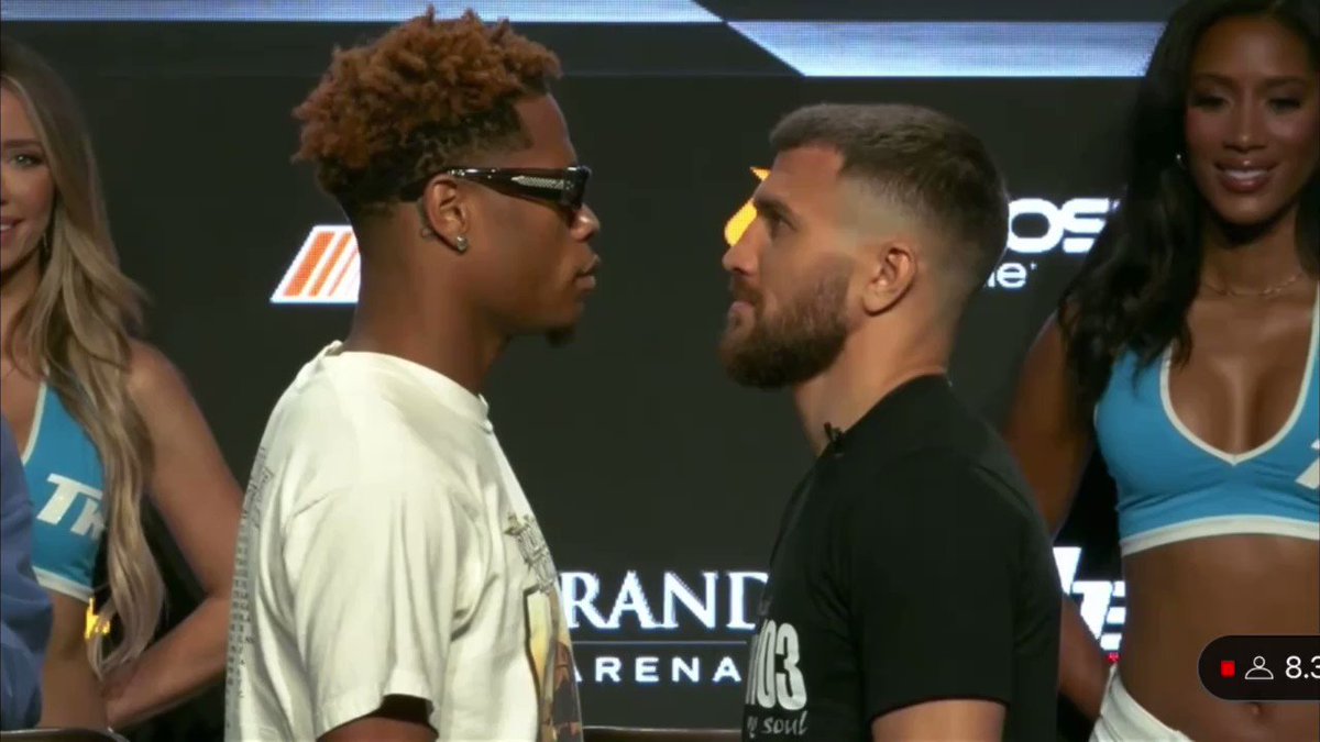 Michael Benson on Twitter: "‼️ Devin Haney vs Vasyl Lomachenko intense face-off ahead of ...