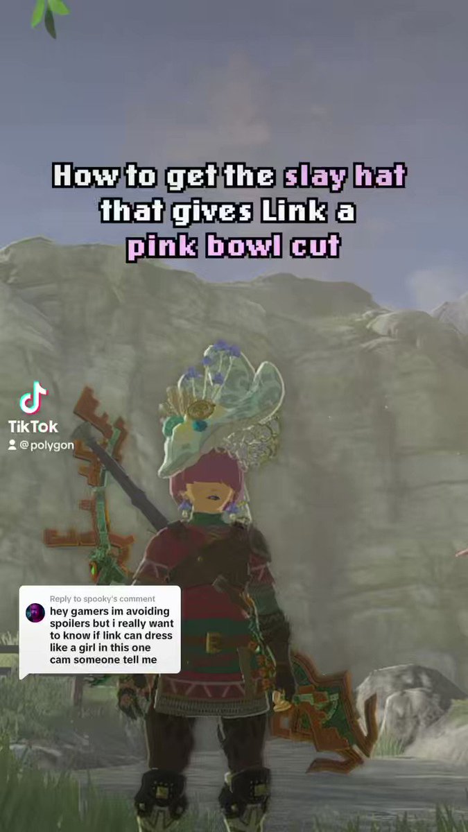 Polygon On Twitter How To Give Link A Pink Bowl Cut And Dark Lipstick In Tears Of The 