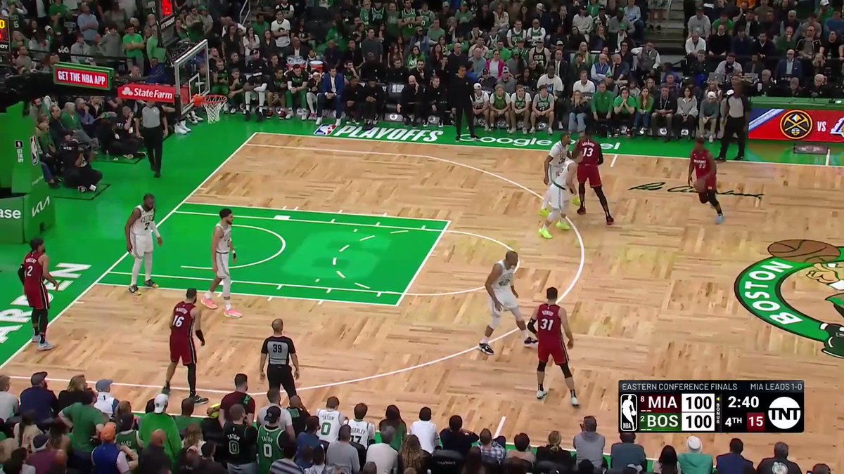 NBA on Twitter: "BUTLER FOR THE LEAD! Heat now lead by 3 after a FT from Strus... 1:40 to go on ...