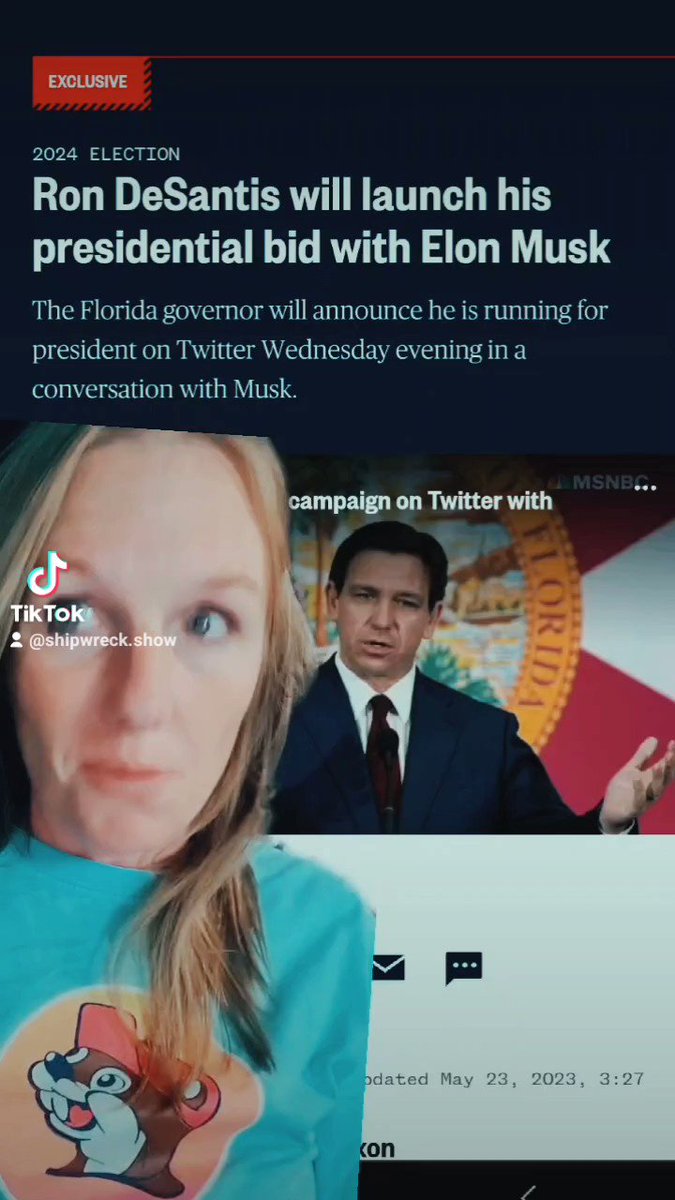 Shipwreck on Twitter: "So Ron DeSantis is set to announce his presidential bid on Twitter with ...