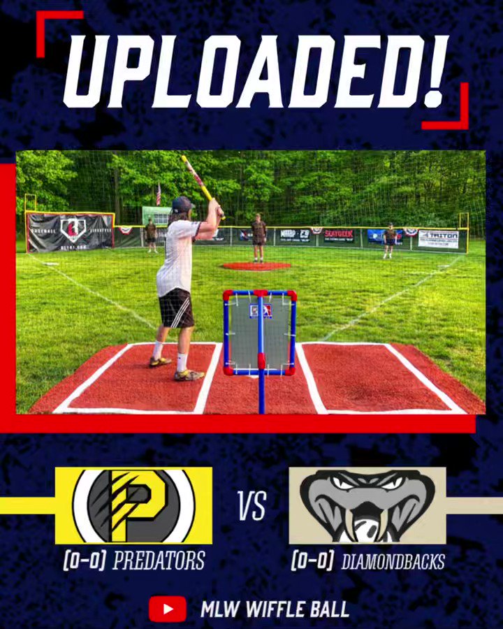 MLW Wiffle Ball on Twitter: "PREDATORS vs. DIAMONDBACKS now up on YouTube!! 🚨🚨 https://youtu.be ...