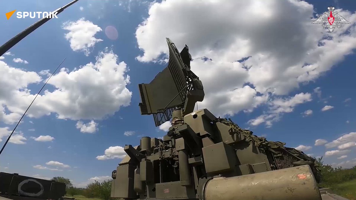 Spriter on Twitter: "The Russian Tor-M1 anti-aircraft missile system destroyed a Ukrainian drone ...
