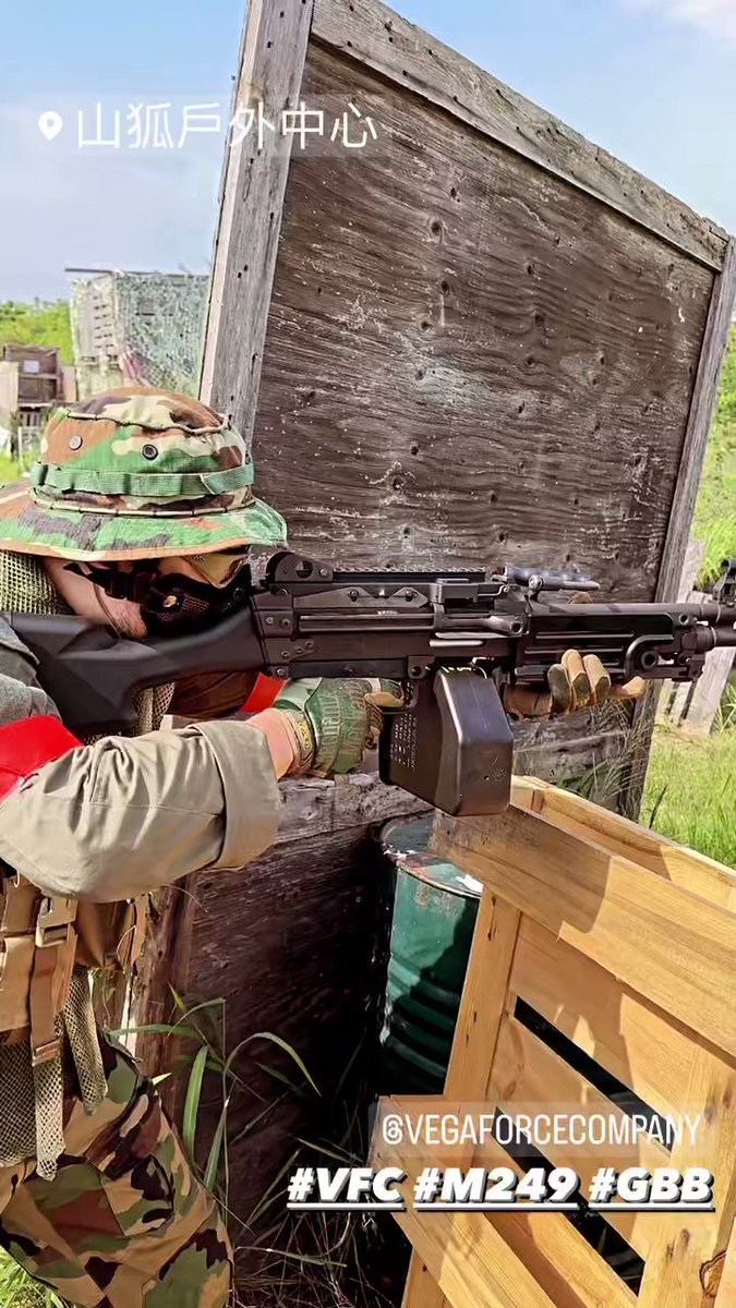 セセリアえりお@AOR1の人 on Twitter: "RT @ActionAirsoftTW: VFC M249 GBB"