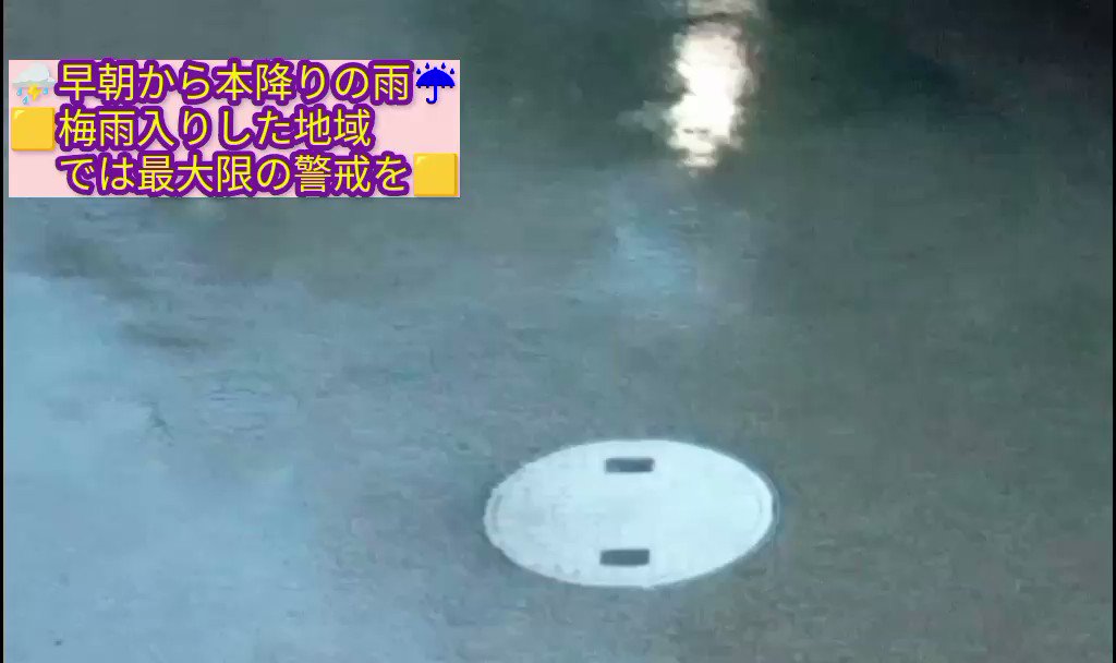 Ryo Shibata On Twitter 皆様おはようございます🙇‍♂️ 現在本降りの雨です😿時折ザーザーと強く、音を立てて降っています☔️特に西日本では大雨に最大限の警戒が必要です🟨 
