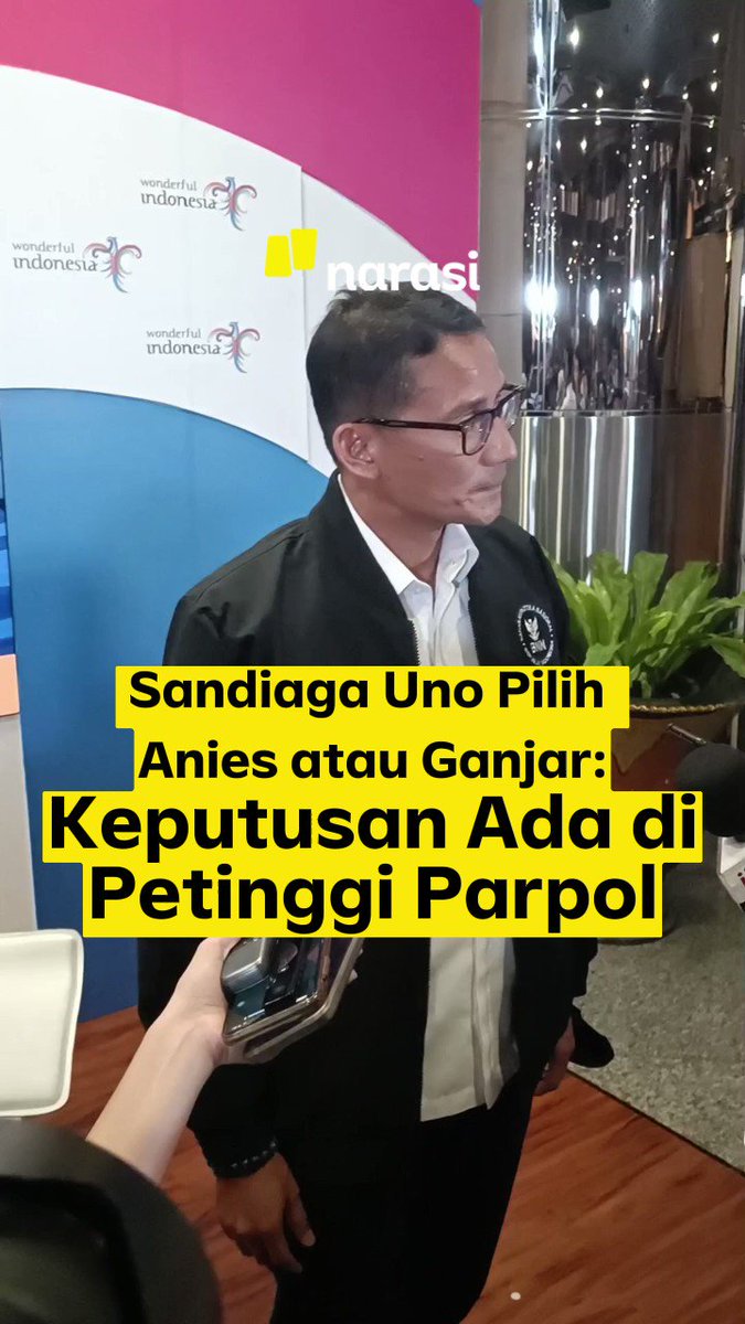 Narasi Newsroom on Twitter: "Sandiaga Uno juga menanggapi terkait elektabilitas Prabowo yang ...