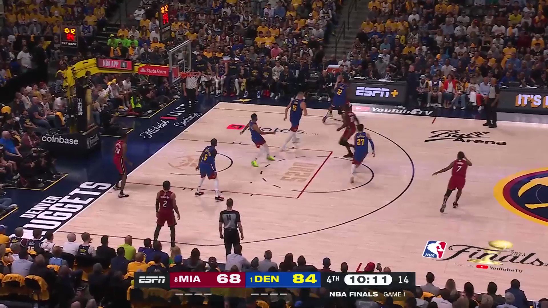 Heat at Nuggets / Twitter