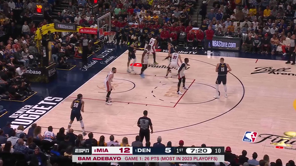 NBA on Twitter: "Slick feed from the Joker 🃏 More Game 2 content in the NBA App: https://app ...