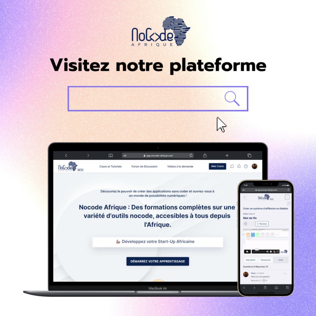 Nocode Afrique on Twitter: "Bienvenue sur le compte Twitter de Nocode Afrique, la 1ère ...