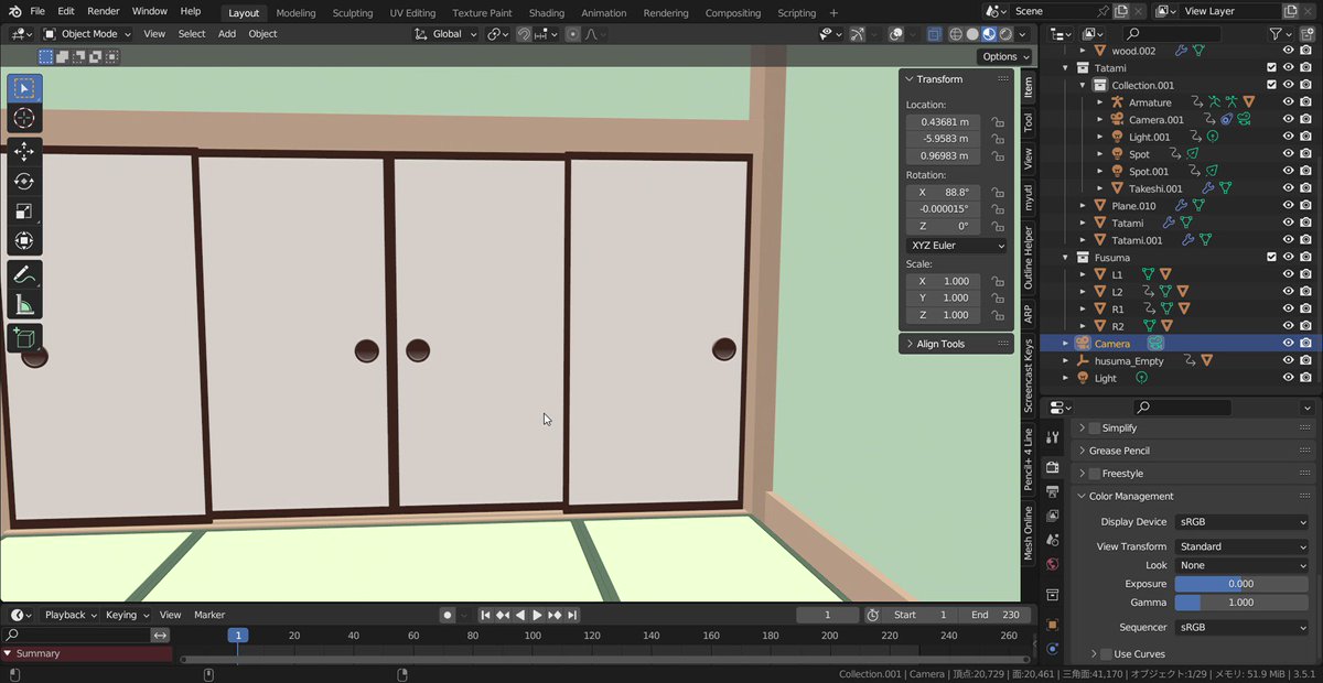 アニメーション作品集【Blender】 - posfie