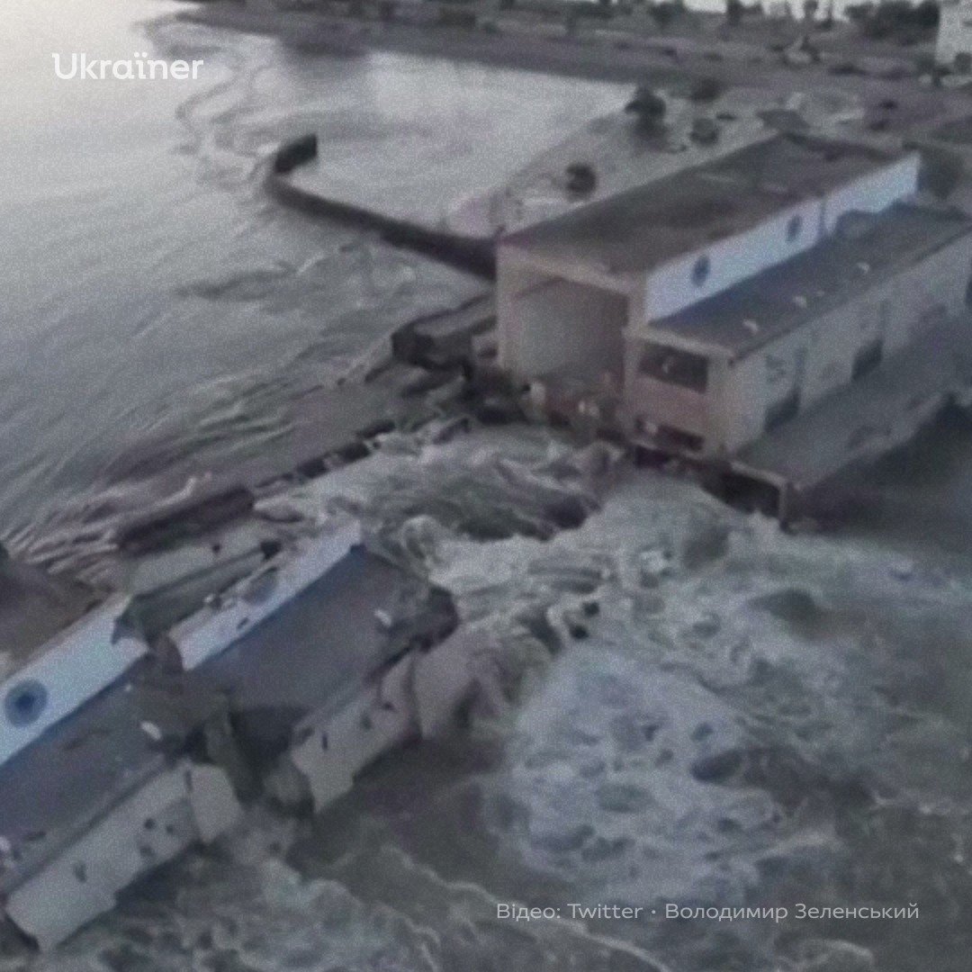 Ukraїner On Twitter Окупанти підірвали Каховську ГЕС Станція відновленню не підлягає