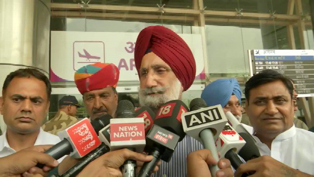 ANI on Twitter: "#WATCH | Congress party's incharge for Rajasthan, Sukhjinder Singh Randhawa ...