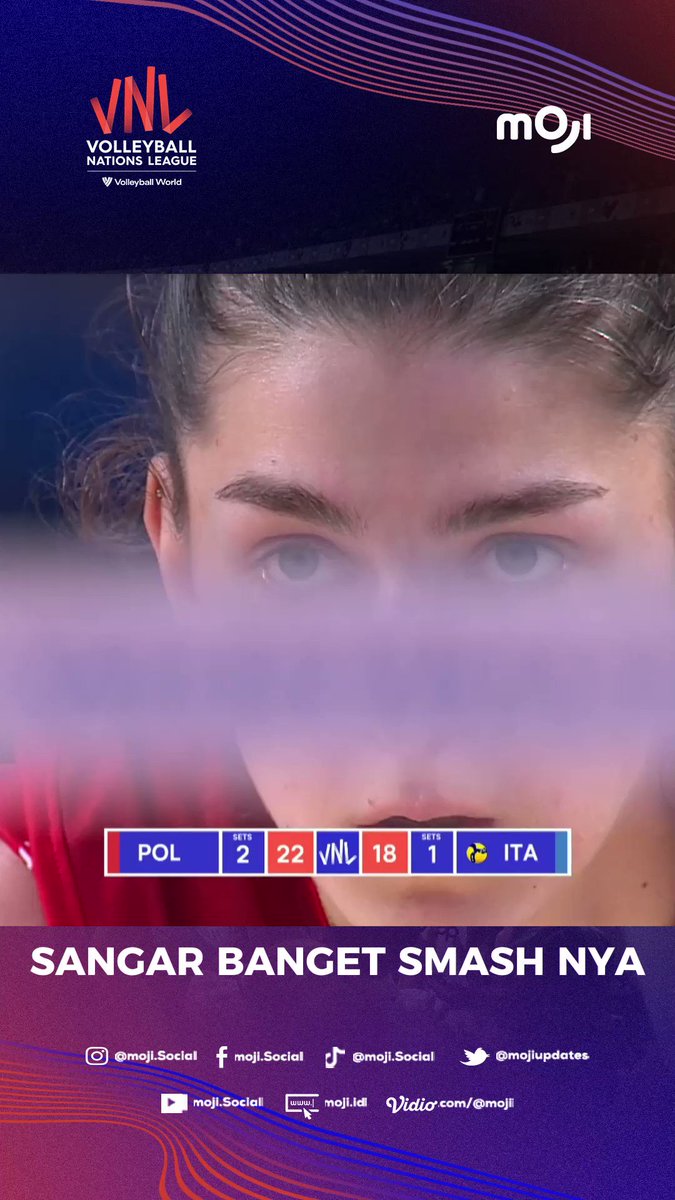 Its MOJI on Twitter: "Polandia lagi strong banget ini sih 🔥 Saksikan Volleyball Nations League ...