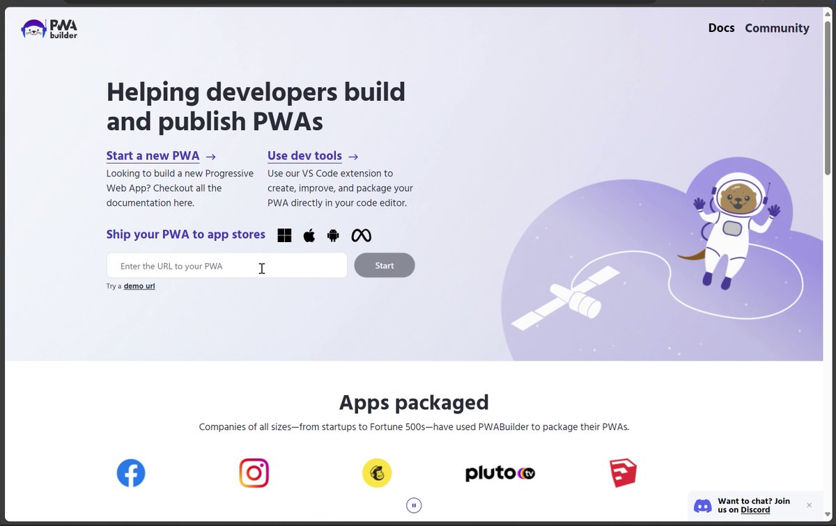 PWABuilder on Twitter: "Did you know, Progressive Web Apps can be shipped to the app stores ...