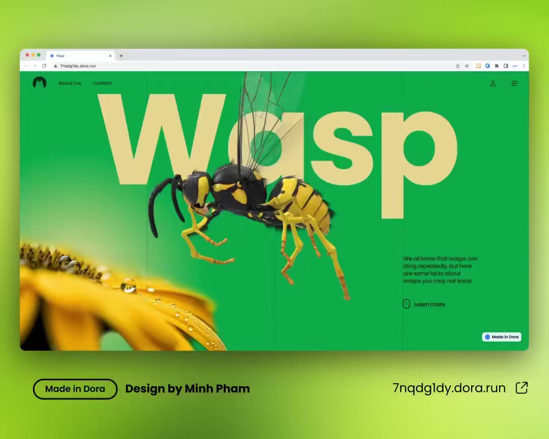 Dora on Twitter: "Copy Figma Design and Paste in Dora to create 3D dynamic web page without code ...