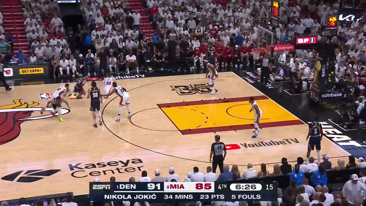 NBA on Twitter: "HUGE three from Jeff Green ‼ Get to ABC for the 4Q as Denver looks to take a 3 ...