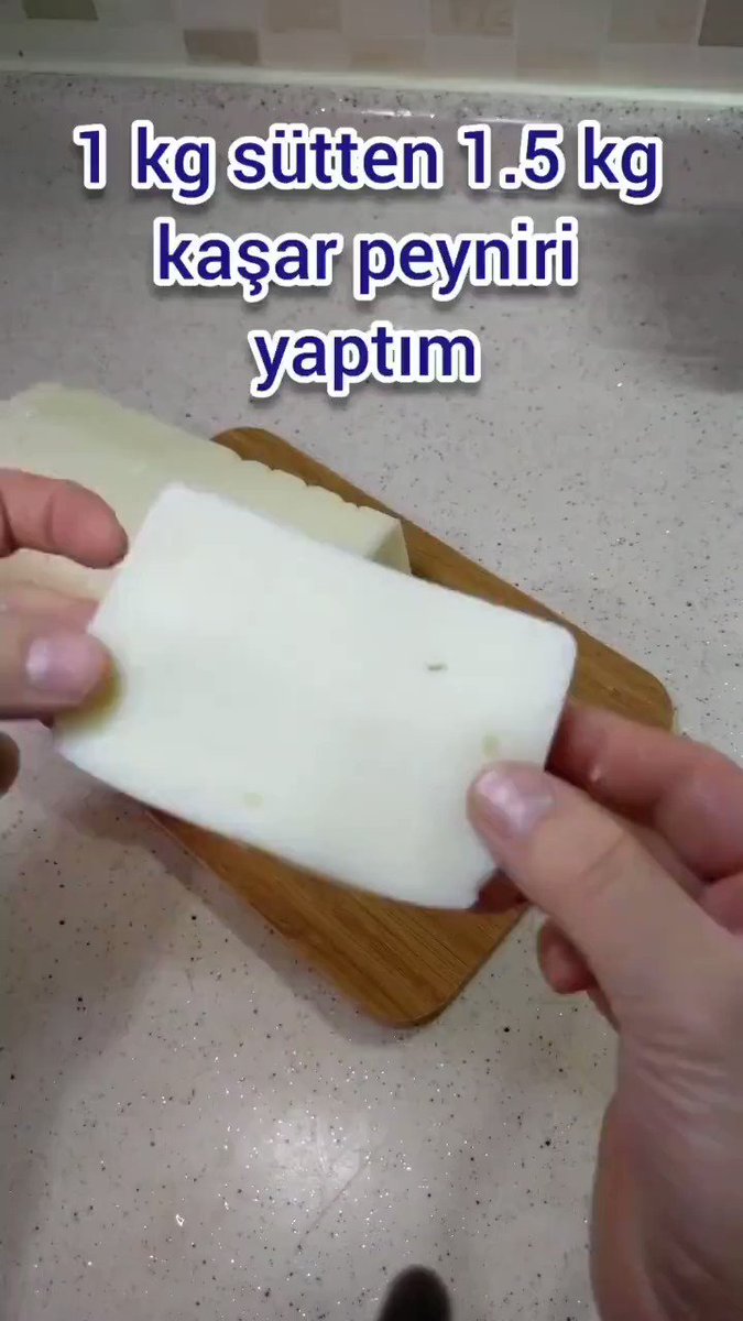 Yücelere Dair on Twitter: "PAZAR GÜNÜ HEDIYESI 1 kg sütten 1,5 kg taze kaşar yapımı. Hem ...