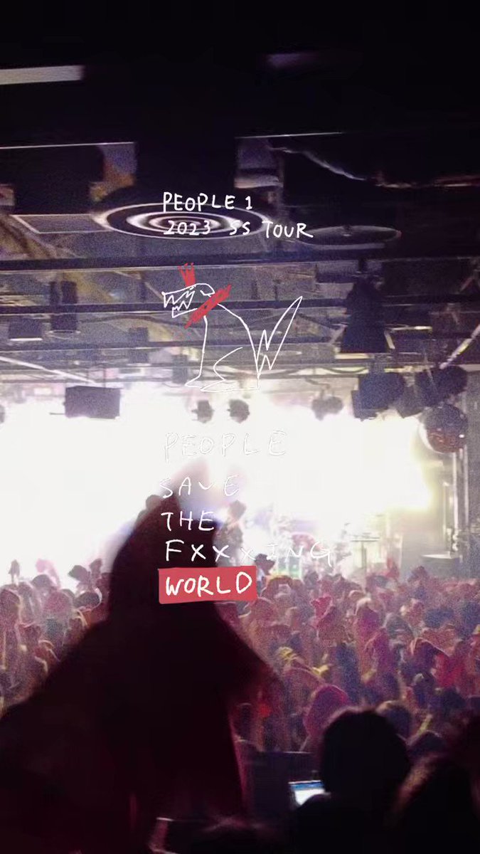 左利き 6/11 ピポ on Twitter: "RT @PPP_PEOPLE1: PEOPLE 1 2023 SS TOUR "PEOPLE SAVE THE F×××ING WORLD ...