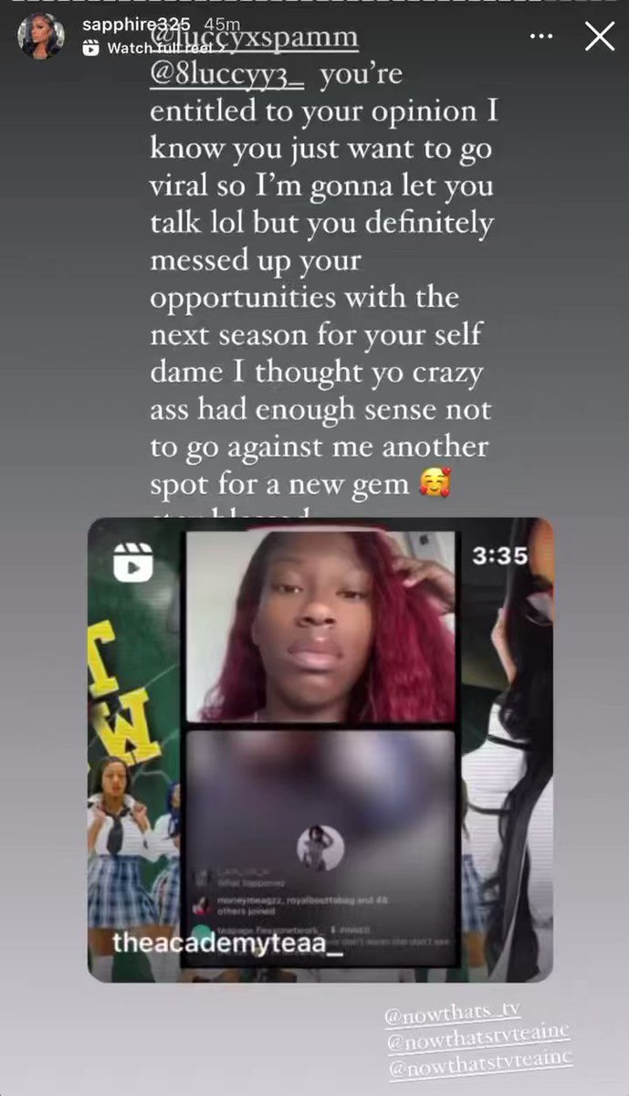 Big Lex Baddie Collection Inc On Twitter Sapphire Responds To Luccy