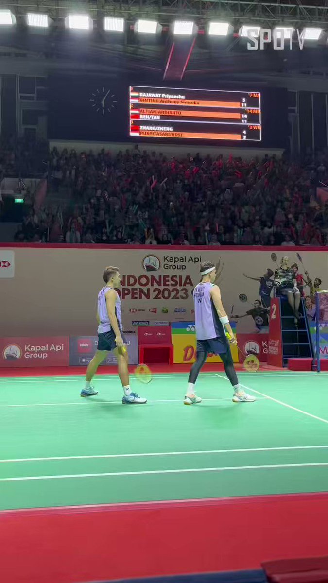 SPOTV Indonesia on Twitter: "#BWF 🏸 | Fajar/Rian in action 🔥💯 Follow kami untuk konten EKSKLUSIF ...