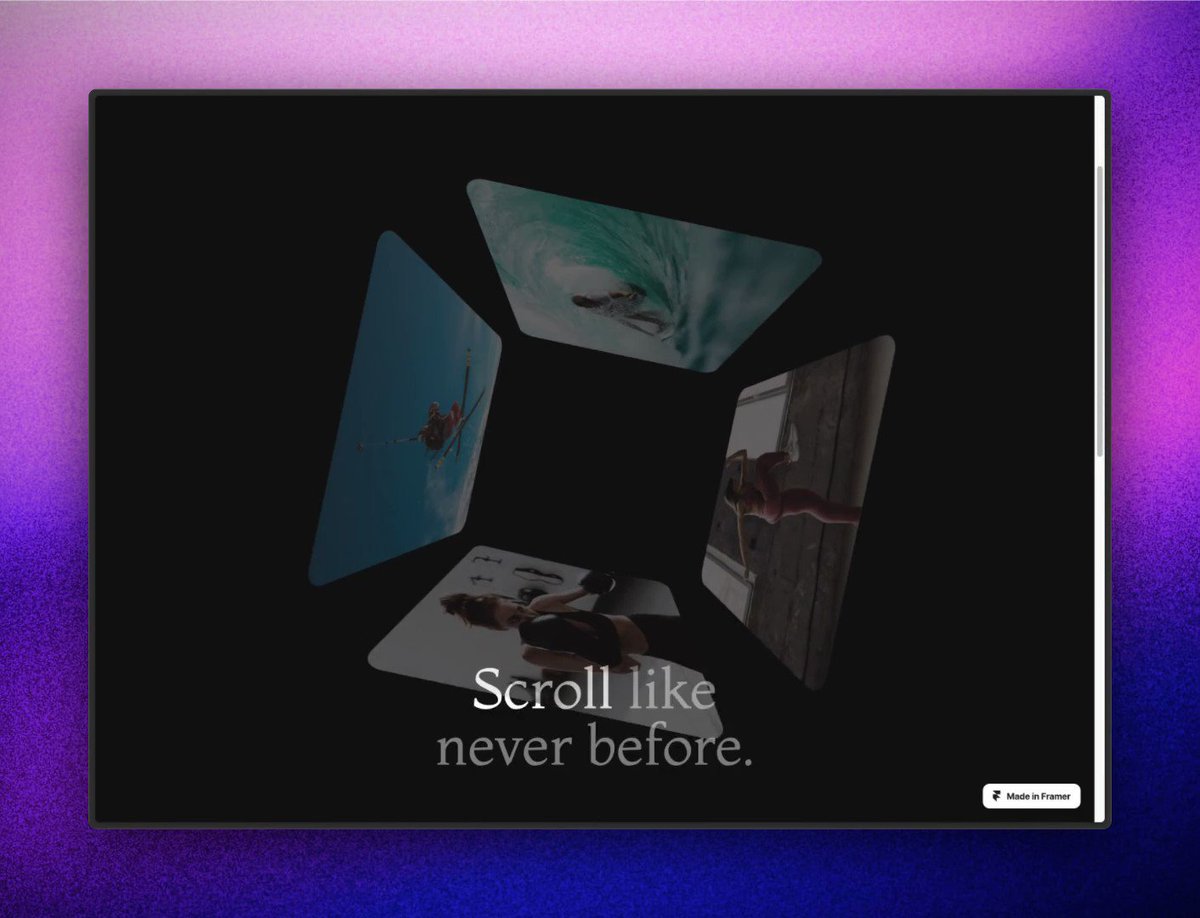 Framer University On Twitter It Is Crazy That You Can Make These Scroll Effects In Framer