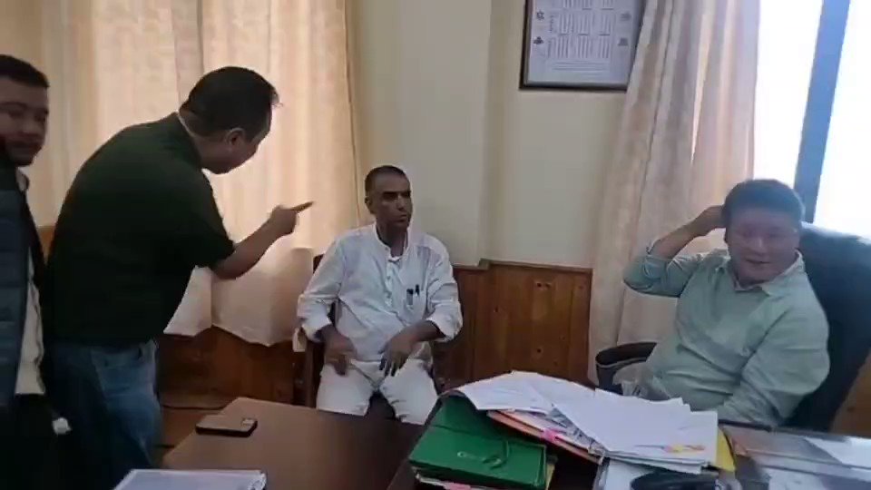 The Voice of Sikkim on Twitter: "SDF Functionary cum Former Minister Tshering Wangdi Heated ...