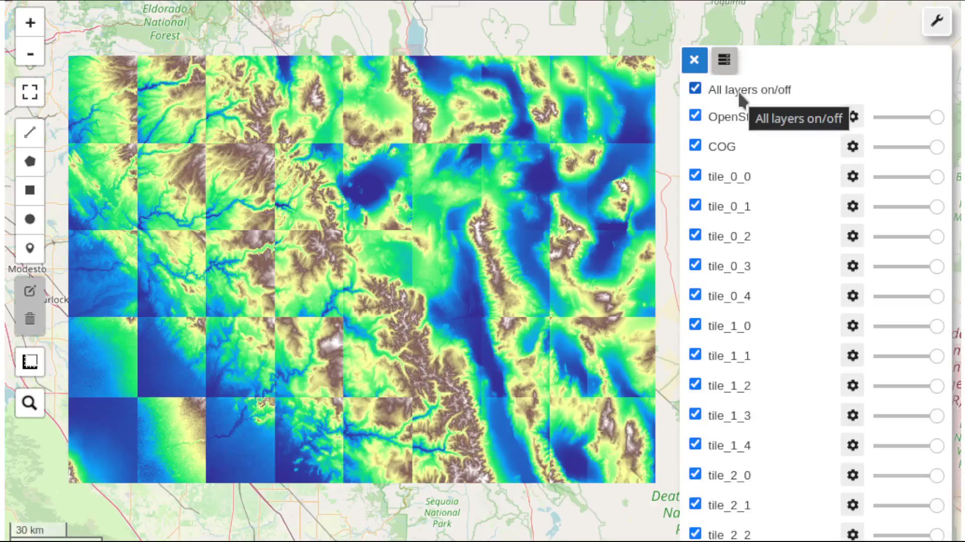 Qiusheng Wu on Twitter: "Splitting a raster dataset into smaller tiles with only one line of ...