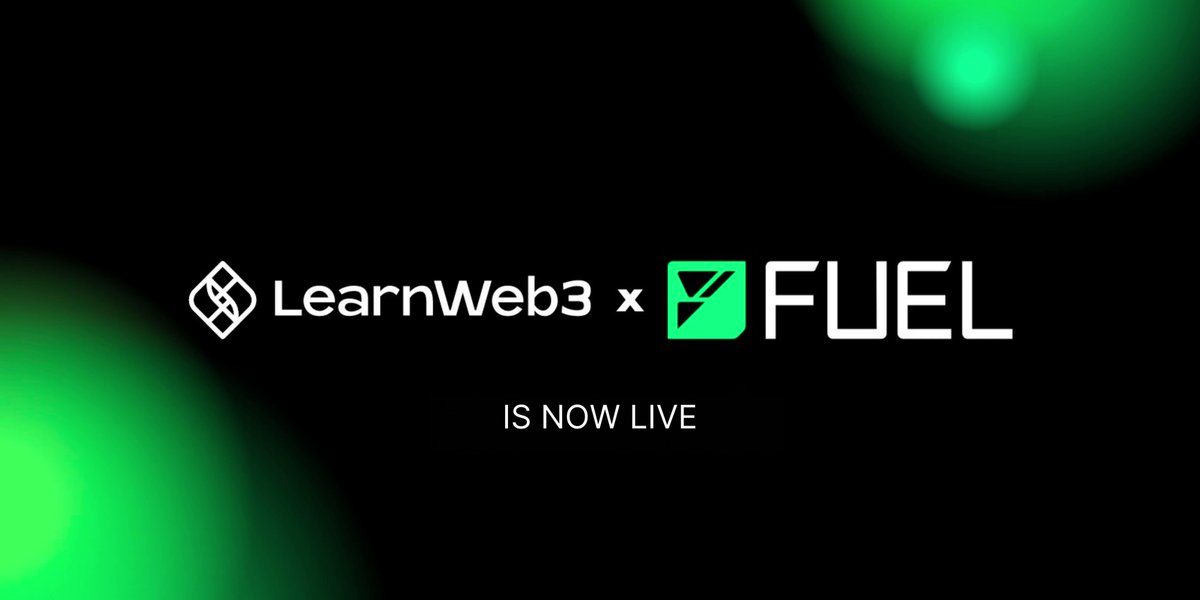 Fuel on Twitter: "Want to learn the fundamentals of Fuel? Our free mini-course on @LearnWeb3DAO ...