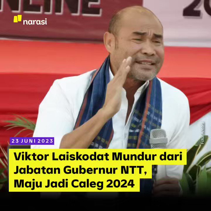 Narasi Newsroom on Twitter: "Viktor Laiskodat melayangkan surat pengunduran diri sebagai ...