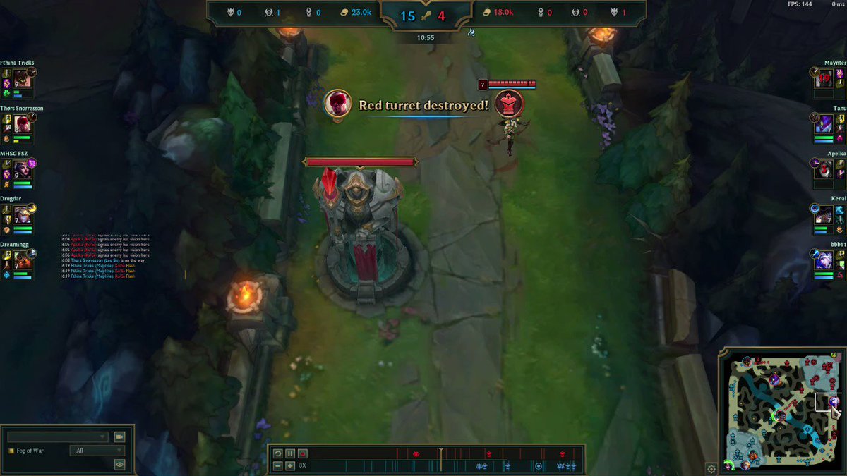 TDS Maynter on Twitter: "warm up before LEC, keep it up @Doss_lol #SKWIN"