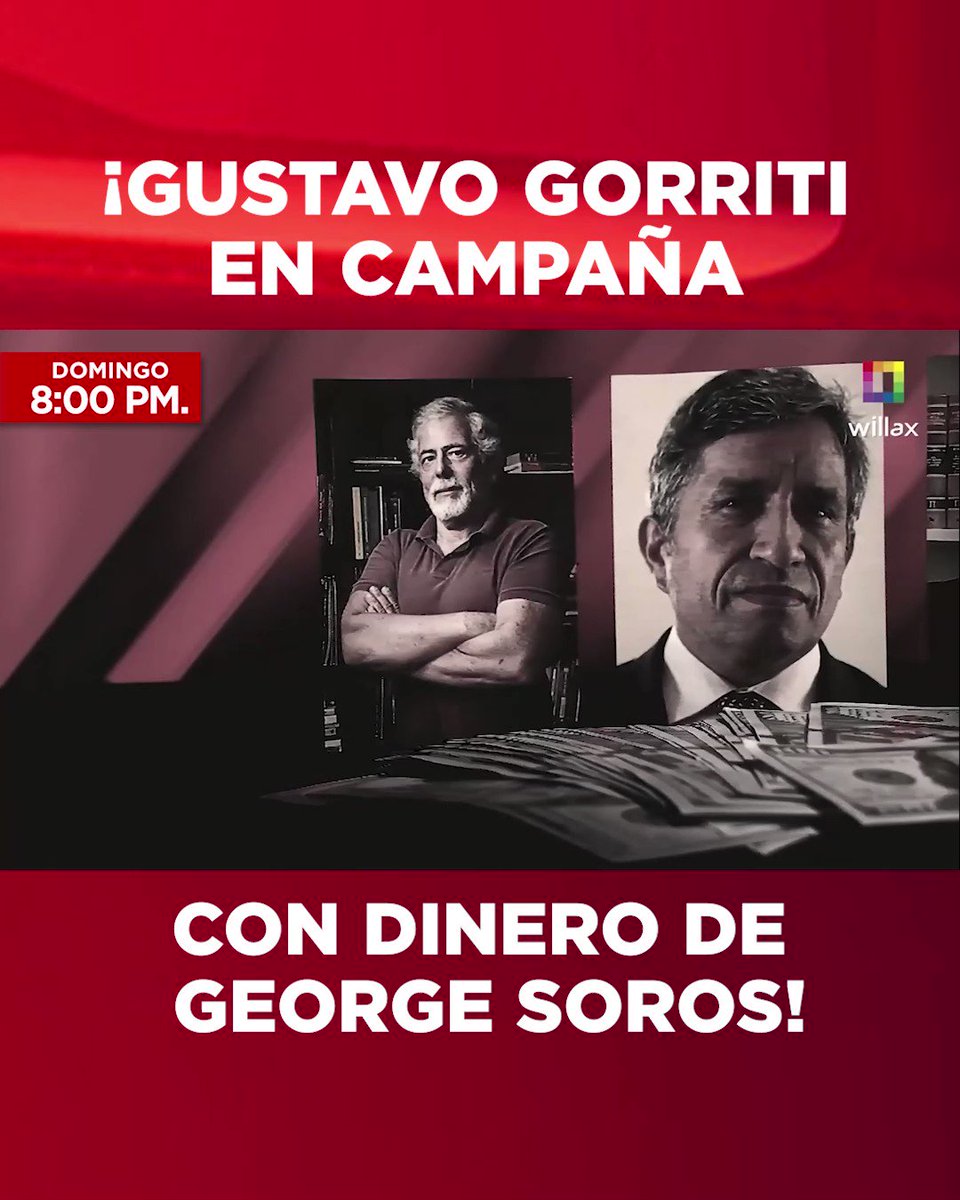 Mαr Mounier 🌐 on Twitter: "RT @willaxtv: #ContraCorriente ¡Gustavo Gorriti en campaña con dinero ...